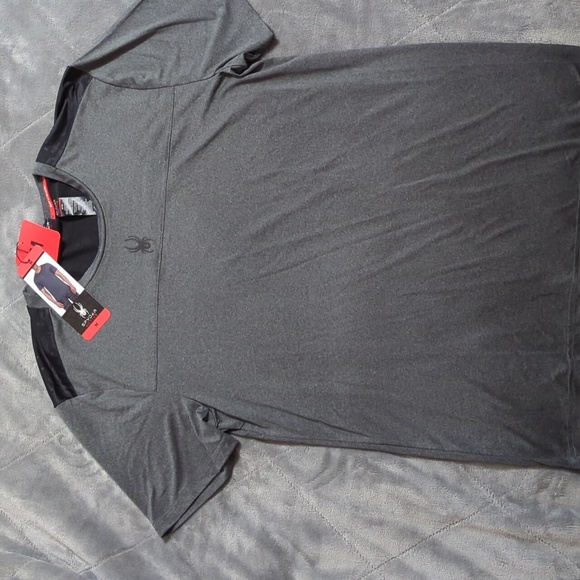 Spyder | Shirts | Nwt Mens Spyder Size Medium Grey And Black Tshirt ...